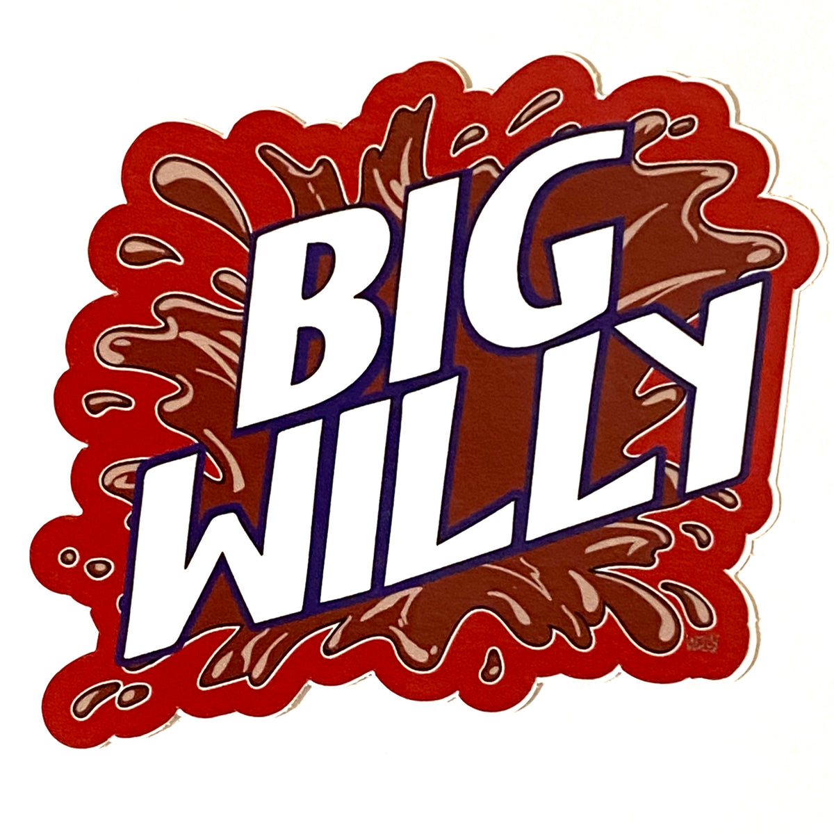 Big Willy Sticker – Willy Skate Co.